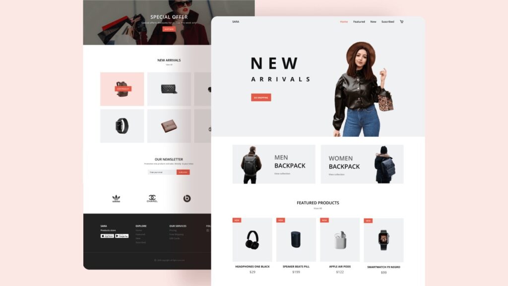 Responsive Ecommerce Website Using Html Css Javascript Templategateway