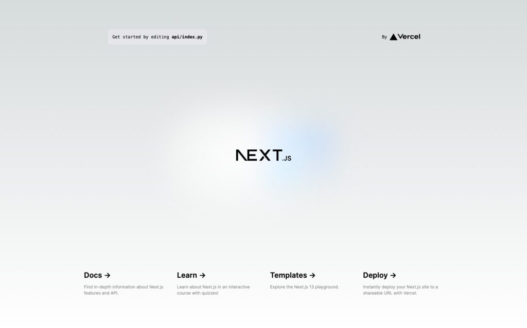 Next Js Flask Starter Templategateway
